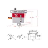 China Factory Outlet Original KST X10 Mini V8.0 7.5kg 0.1sec Digital Metal Gear CorelessServo Motor For RC Glider Wing for sale