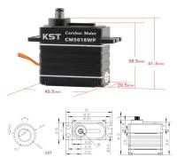 China Hot KST CM5018WP 50Kgf.cm 0.18sec Coreless Motor Metal Gear High Torque IP67 Waterproof 1/10th 1/8 Scale RC Rock Crawlers for sale