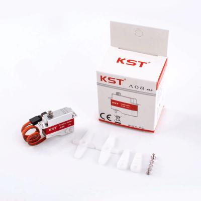 China Factory Outlet KST A08 V6.0 Coreless Metal Gear HV Higher Hight Torque Programmable For RC Glider DLG F3K F5D UAV Drone for sale