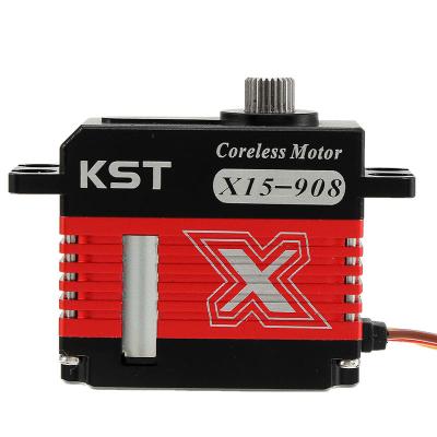 China Hot Sales KST X15-908 9.2kg Servo Mini Cyclic Coreless HV Servo for RC Helicopter Servo Motor Robot UAV Hobby Education for sale