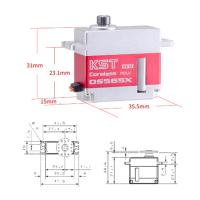 China New KST DS565X 6KG 0.04S 8.4V 760us Tail for 450/500 Class Helicopter RC Robot UAV Drone Digital Metal Gear for sale