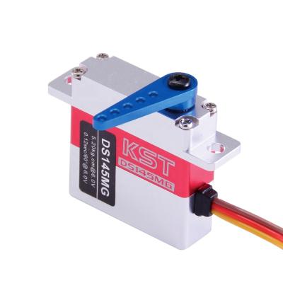 China New KST DS145MG 6V 5.2kg 0.12 Sec Wing Servo High Precision Metal Digital Servo for Glider Servo Motor Robot UAV Hobby Education for sale