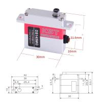 China New KST DS145MG 6V 5.2kg 0.12 Sec Wing Servo High Precision Metal Digital Servo for Glider Servo Motor Robot UAV Hobby Education for sale