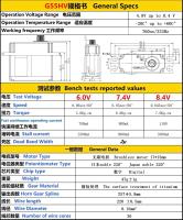 China Gdw G55 A New Generation Of Aircraft Model Helicopter Narrow Frequency Lock Tail Brushless Medium-Sized Digital Servo for sale