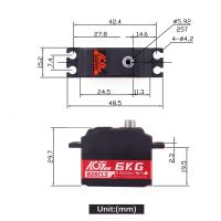 China Hot Sales AGFRC B26CLM 0.065s Fast Speed 6KG 6.0V Metal Gear Coreless Digital Programmable Mini Servo RC Car Helicopter Robot for sale