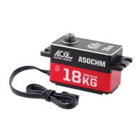 China Hot Sales AGFRC A50CHM 18KG High Torque 8.4V Low Profile Coreless Programmable Digital Metal Gear Servo RC Racing Car Robot for sale
