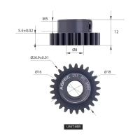 China Hot AGFRC PG25T8 V2 Hardened Steel 8MM MOD1 T High Machining Sturdy Pinion Gear For RC 1/8 Scale Truck /Crawler for sale