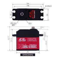 China Hot AGFrc Coreless Motor Steel Gear 32 Kg-cm Hi-Torque Digital Servo For 10th RC Truck Cars/Airplanes for sale