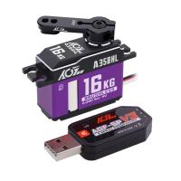 China Hot AGFRC Full Mid Size 16KG High Torque 0.08s 8.4V Titanium Gear Digital Programmable Brushless RC Car Aircraft Robot Servo for sale
