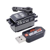 China New AGFRC A62CLM 57g 8.4V 18KG High Torque 0.074s Metal Gear Low Profile Programmable Digital 25T Coreless Servo RC Car Robot for sale