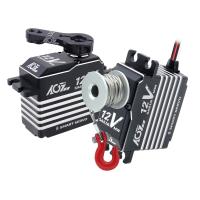 China AGFRC SA81BVMW 48KG 0.095S 14V 3S Digital Brushless Metal Gear 360 Degrees Rotation Waterproof Smart Servo Motor Crawler Car DIY for sale