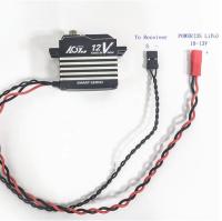 China AGFRC SA81BVMW 48KG 0.095S 14V 3S Digital Brushless Metal Gear 360 Degrees Rotation Waterproof Smart Servo Motor Crawler Car DIY for sale