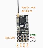 China FS2A Mini 4-Ch 2A Receiver AFHDS Compatible with Flysky I6/I6X/I6S FS-I6/FS-I6X/FS-I6S Electric RC Toy with Metal PWM Output for sale