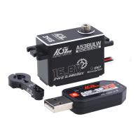 China Hot AGFRC A53BULW 16.8V 4S Direct Powerful 34KG Hi Torque 0.080s Digital Programmable Waterproof Brushless RC Car Robot Servo for sale
