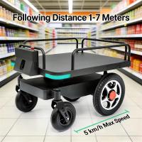 China Foxtechrobot Folo100 Pro KG Capacity Auto Follow and Remote Control Cart Radar Trolley Robot for Supermarket for sale