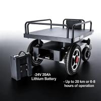 China Foxtechrobot Folo100 Pro KG Capacity Auto Follow and Remote Control Cart Radar Trolley Robot for Supermarket for sale