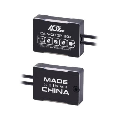 China Hot AGFRC CNP2000C Mini Scale Car With Aluminum Case Machining Capacitor Box Non-Polarity And Low Impedance For RC Cars for sale