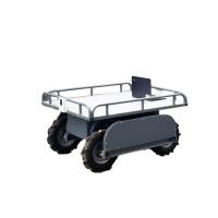 China Foxtechrobot FOLO AT300 Outdoor Flat Trolley Warehouse Follow Me Cart Robot for sale