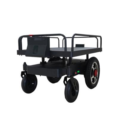 China Foxtechrobot Smart Factory Material Transport Hand Platform Trolley Cart Retail Welding Robot Following Shopping Trolley for sale