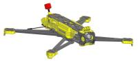 China 5-6-7inch Custom Made Fpv Carbon Drone Frame With Aluminum Ordinary Plates For Partsaccessories for sale