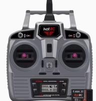 China Hotrc HT-6A 2.4G 6CH Transmitter and FHSS 6CH Receiver Remote Control for FPV Drone Airplane RC Car Boat Ht-6aTransmitterHT-6A 2 for sale
