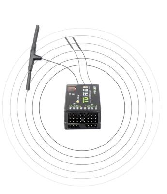 China FrSkyTD R10 2.4GHz 900MHz Dual Frequency Receiver 10CH PWM Channel Receiver for Remote Control Airplane Helicopter Drone TD R10 for sale