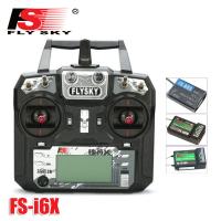 China Flysky Remote Control FS-i6X 10CH 2.4G AFHDS 2A Transmitter With FS IA6B FS-iAB Receiver For RC FPV Airplane Drone for sale