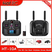 China HotRC HT10A 2.4GHz CH F-A Receiver HT-A Transmitter For Model Airplane Drone Boat Car DIY Robots Plastic Toy for sale
