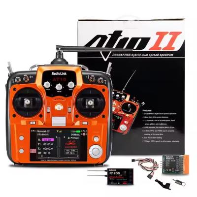 China RadioLink AT10II 4KM Remote Control With DSSS And FHSS Hybrid Spread Spectrum 12 Channels PWM/SBUS/PPM Signal Output Drone RC for sale