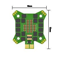 China IFlight E55S 4in1 Esc For Brushless Motors A 2 -6S 8-bit DShot150/300/600/MultiShot/ OneShot Quadcopter Drone Race for sale