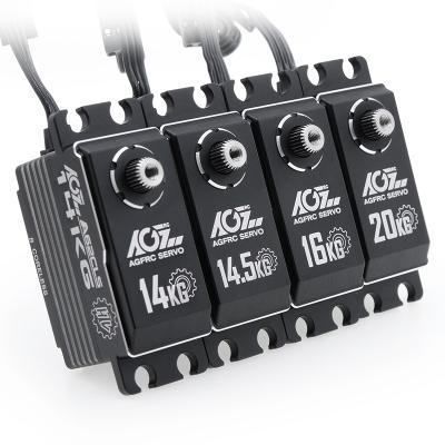 China AGFRC A62BHL/ABHS High Torque Low Profile Metal Gear 8.4V 20KG 16 Brushless Digital Programmable RC Car Robot Industry Servo for sale