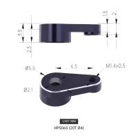 China Hot Sales AGFRC 6.5mm Hole Space 10.74 Length 20T Steering Servo Horn For Mini Z Cars A06CLS V2 for sale