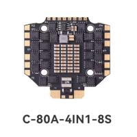 China T-MOTOR C 80A C80A 4IN1 4-8S Blheli32 Dual Mosfet CINE Series ESC Electronic Speed Controller Drone Plane Quadcopter for sale