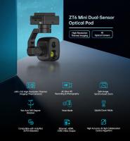 China SIYI ZT6 Mini Dual-Optical Pod 640*512 High Resolution Thermal Imaging 4K HD Visible Light PTZ Camera For Professional UAV Drone for sale
