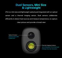 China SIYI ZT6 Mini Optical Pod Dual Sensor Gimbal 4K 8MP 6X Digital Zoom Universal Thermal Imaging Camera With Starlight Night Vision for sale