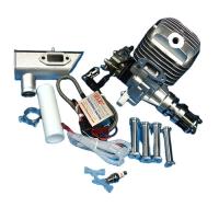 China DLE55 Model Airplane Gasoline Engine Single Cylinder Two Stroke Side Exhaust Natural Air-cooled Hand Starting 55CC Displacement for sale