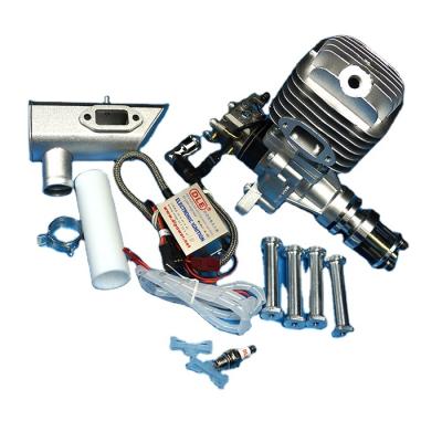 China DLE55 Model Airplane Gasoline Engine Single Cylinder Two Stroke Side Exhaust Natural Air-cooled Hand Starting 55CC Displacement for sale