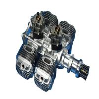 China DLE222 Model Airplane Gasoline Engine Four Cylinder Two Stroke Side Exhaust Natural Air-cooled Hand Starting 222CC Displacement for sale