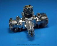 China DLE111Model Airplane Gasoline Engine Double Cylinder Two Stroke Side Exhaust Natural Air-cooled Hand Starting 111CC Displacement for sale