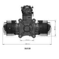China Wholesale Price DLE Gasoline Engine 120 Rear Exhaust CC For RC Airplane 12HP/7500RPM for sale