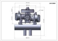 China Wholesale Price DLE 128 HD Drone Engine 7.4kw Water-Cooled Hybrid Ity Generator Gasoline Kit for sale