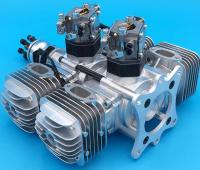 China Dle120 T4 Rc Airplane Gasoline Engine Power Four-Cylinder Two-Stroke Side Exhaust Natural Wind-Cooled Cc Displacement Drone for sale