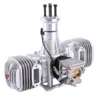 China Dle170 Engine Model Aircraft Gasoline Twin-Cylinder Two-Stroke Side Exhaust Naturally Air-Cooled Manual Start Cc for sale