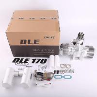 China Dle170 Engine Model Aircraft Gasoline Twin-Cylinder Two-Stroke Side Exhaust Naturally Air-Cooled Manual Start Cc for sale