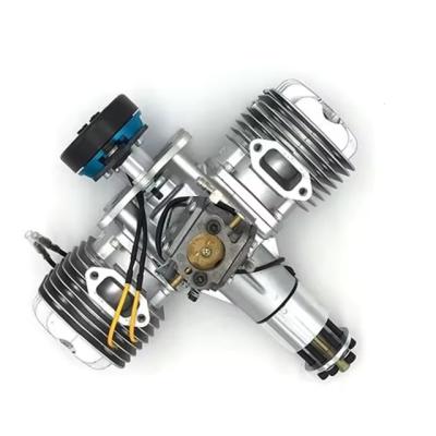 China Original Dle120 Gasoline Engine Uav Power System 180w Exhaust Cc Twin Cylinder Generation Rc Airplane Model for sale