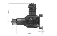 China Original Dle120 Gasoline Engine Uav Power System 180w Exhaust Cc Twin Cylinder Generation Rc Airplane Model for sale