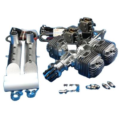 China Dle 220cc 222 4 Cylinder Gasoline Engine W/Electronic Lgniton Muffler For Rc Airplane Parts for sale