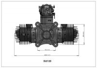 China Factory Outlet DLE120 RC Model Aircraft Gas Engine For Remote Control Gasoline Airplane 12HP 7500RPM Enige Parts for sale