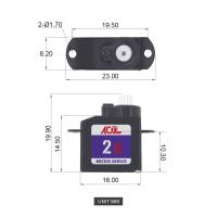 China New AGFRC Factory Price 2.2g 120 Degree Plastic Gear 0.11KG 4.2V Durable Coreless Digital Mini RC Aircraft Robot Servo for sale