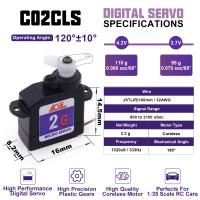 China New AGFRC Factory Price 2.2g 120 Degree Plastic Gear 0.11KG 4.2V Durable Coreless Digital Mini RC Aircraft Robot Servo for sale